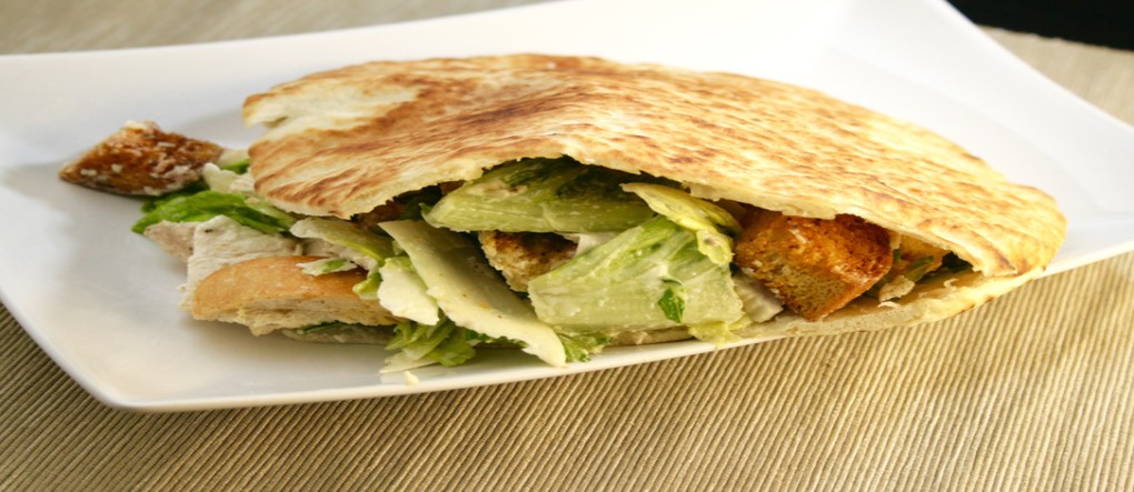 Chicken Caesar Pita Pocket | Tajinny.com